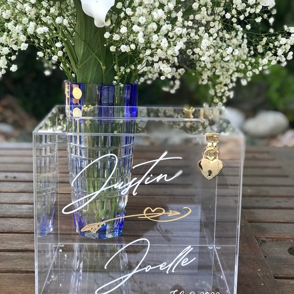 Acrylic Card Box - Etsy