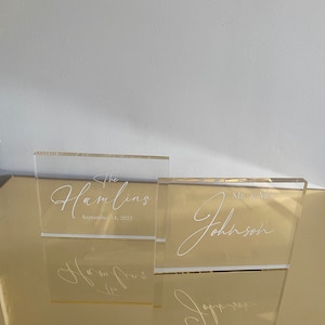 Modern Acrylic Cake Topper/personalized Cake Topper/ Engraved Cake ...