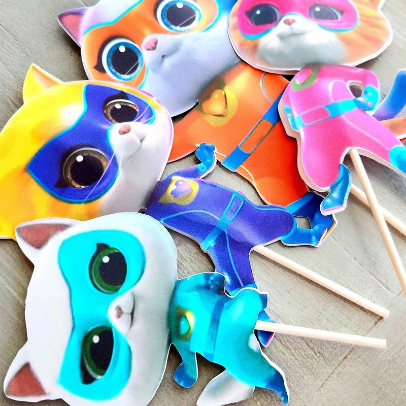 Superkitties Birthday Cake - Etsy
