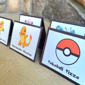 Pokemon Party Food Labels Pokemon Go Birthday Pokeball Decor Themed ...