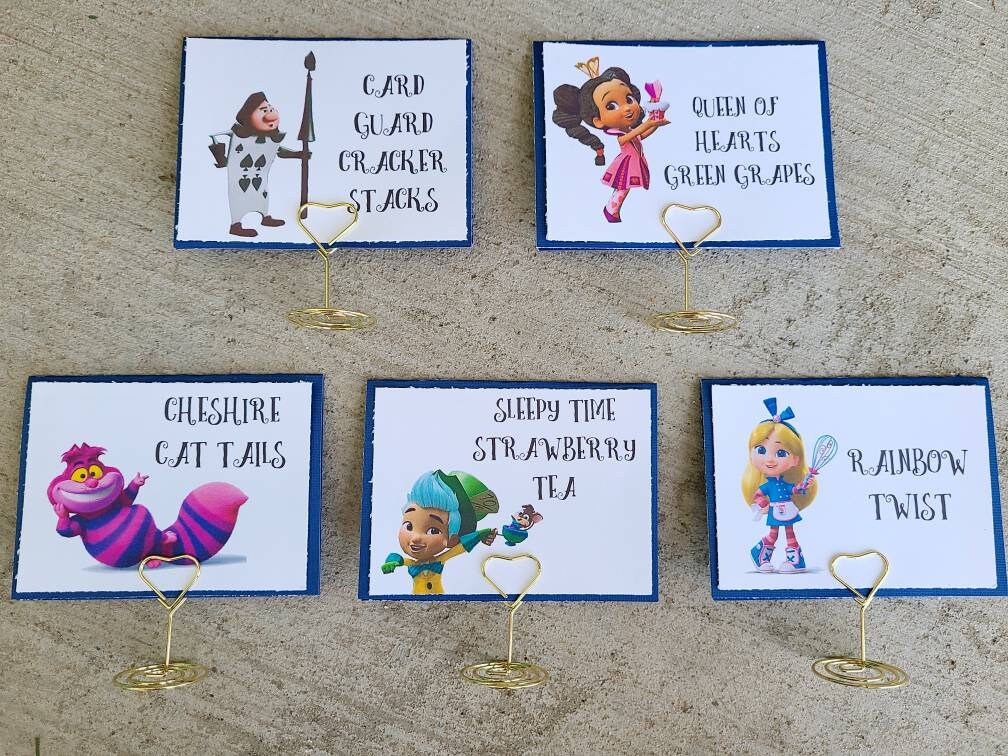 Alice in Wonderland Bakery Food Labels Cheshire Cat - Etsy