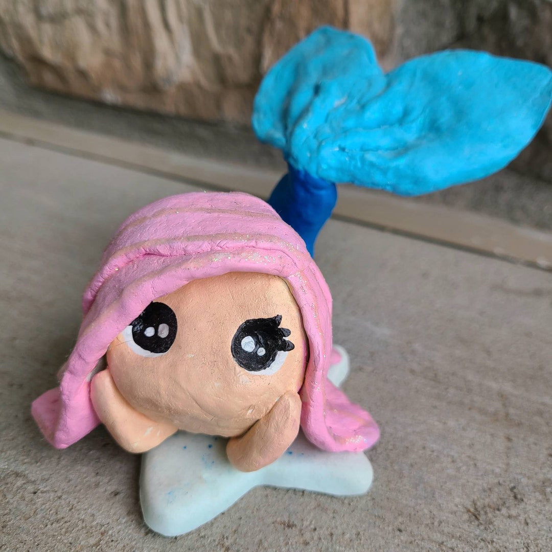 Mermaid Figurine - Cake Topper - Under the Sea Bedroom - Birthday Party ...