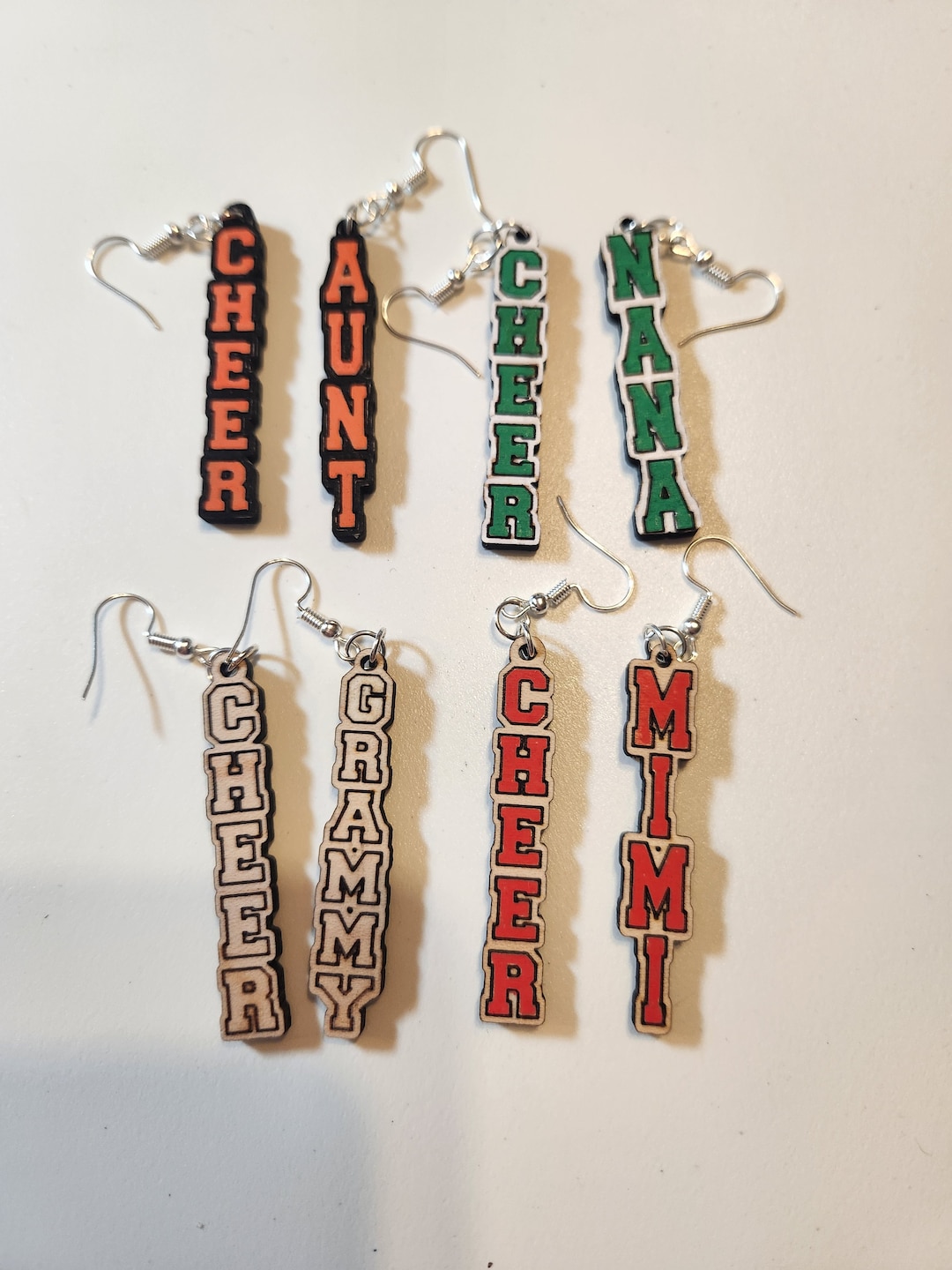Cheer Earrings Cheer Aunt Cheer Gram Earrings Cheer Grammy - Etsy