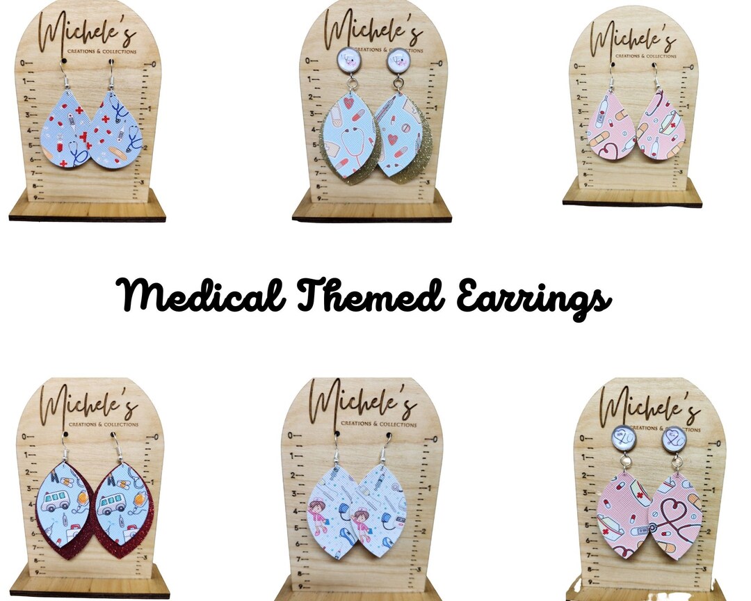 Design Your Own Earrings, Nurse Earrings, Medical Earrings, RN Earrings ...