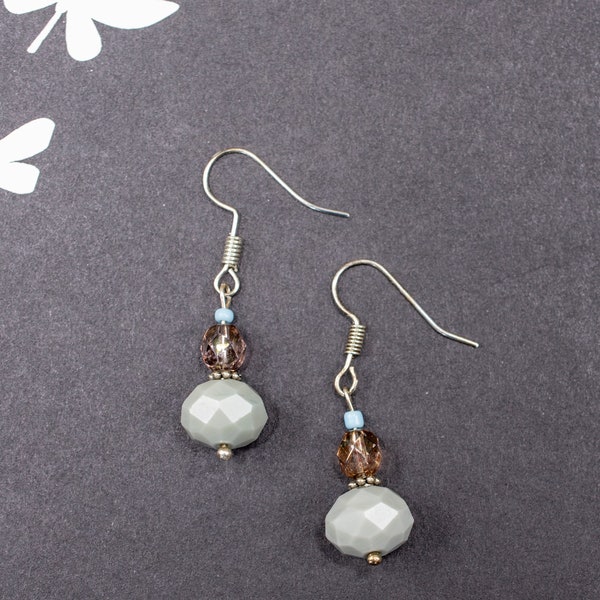 Beaded Dangle Earrings - Etsy