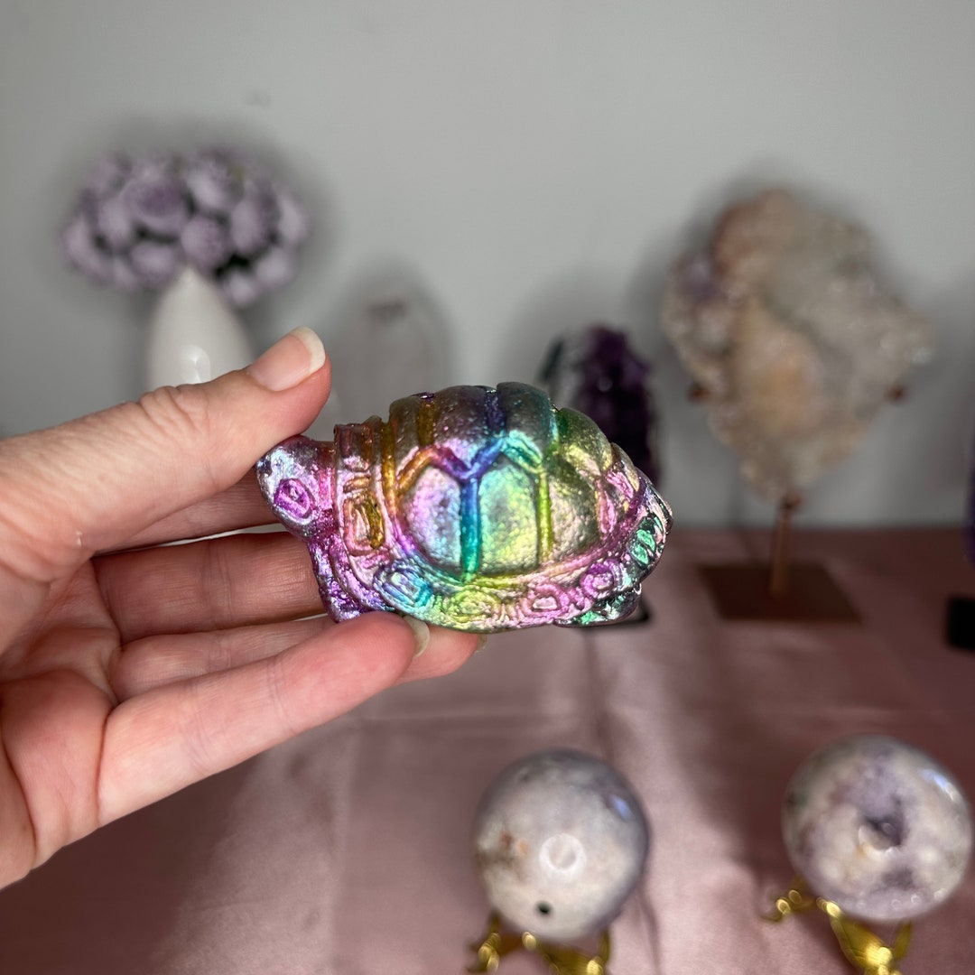 Bismuth Sea Turtle Crystal - Etsy
