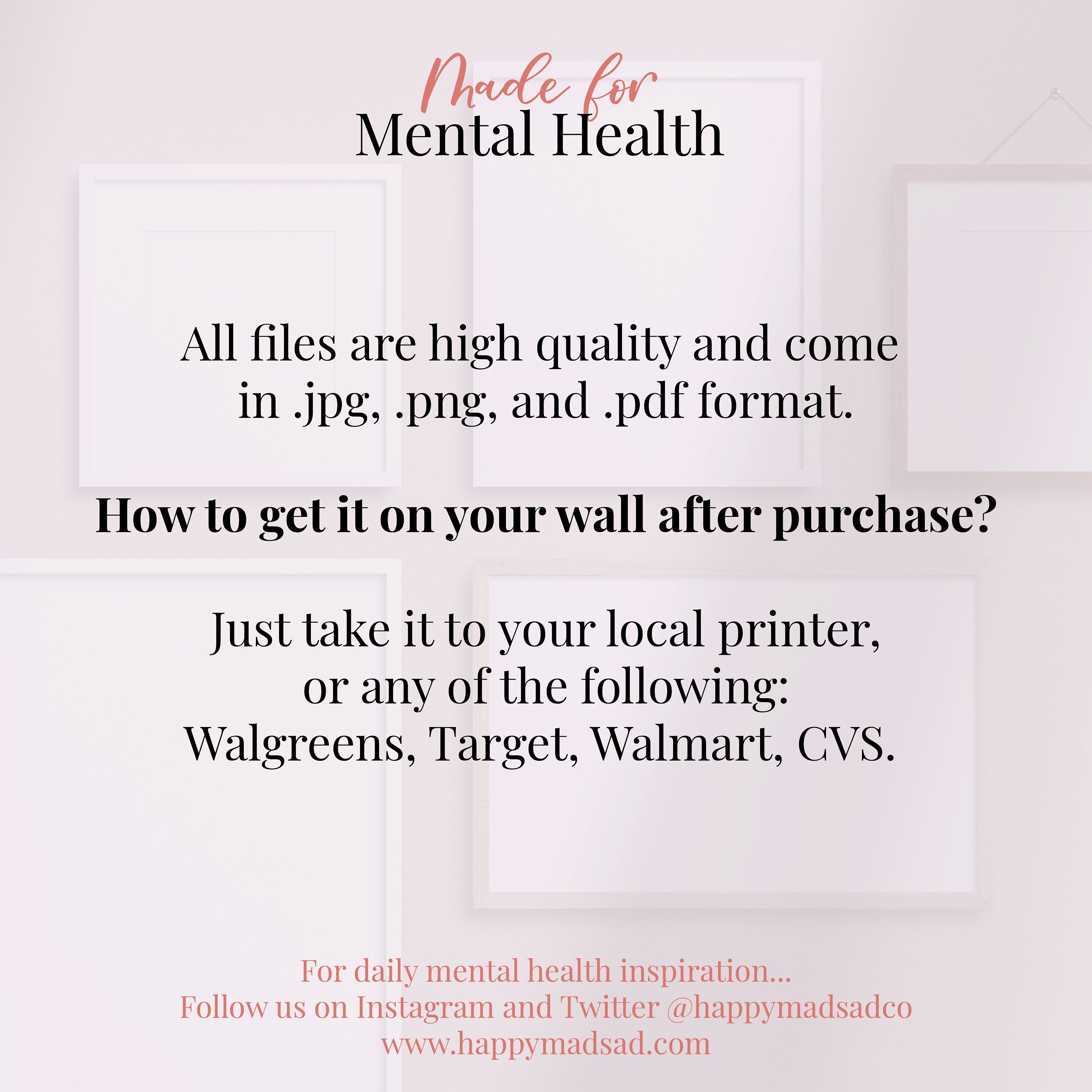 Self Check-in Poster Inspirational Wall Art Print for Mental - Etsy