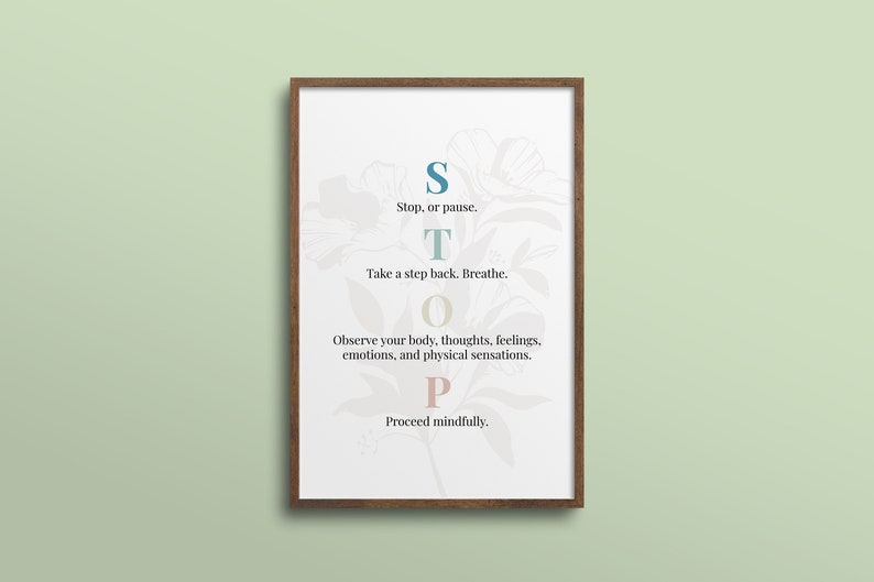 Emotional Regulation DBT, Mental Health Print - Etsy