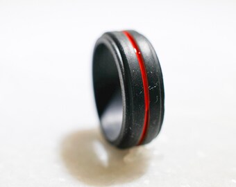 Red Wedding Band | Etsy