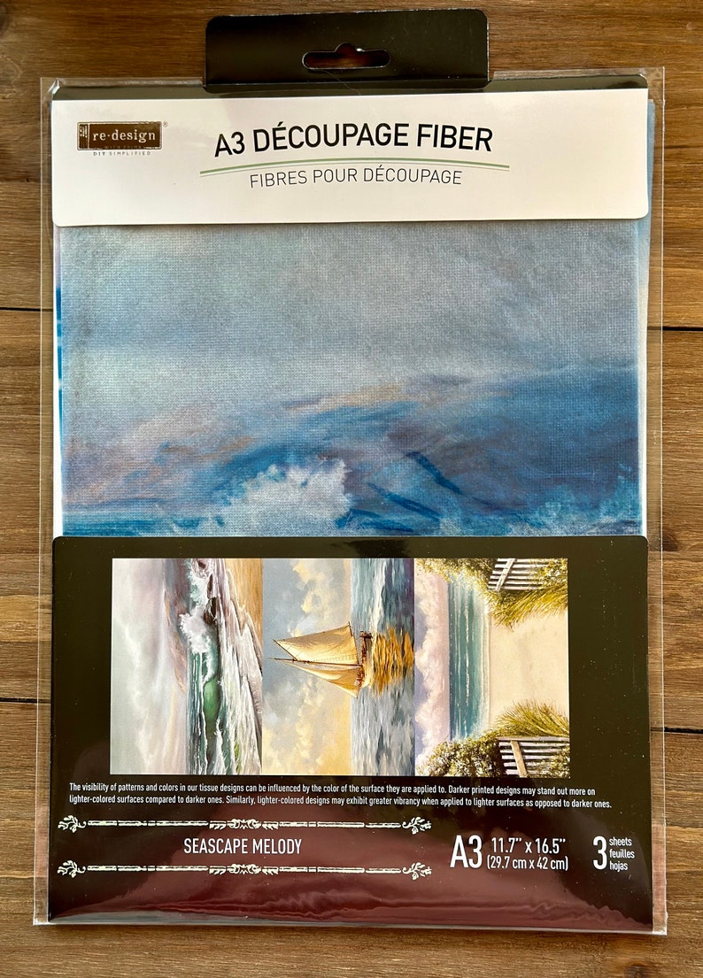 NEW Redesign's "oceans" Collection | Decoupage Fiber Tissue Paper | A1 ...