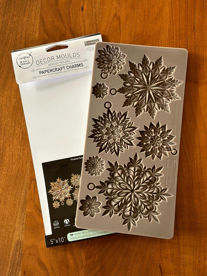 Papercraft Charms Decor Moulds Redesign With Prima Silicone Mold for ...