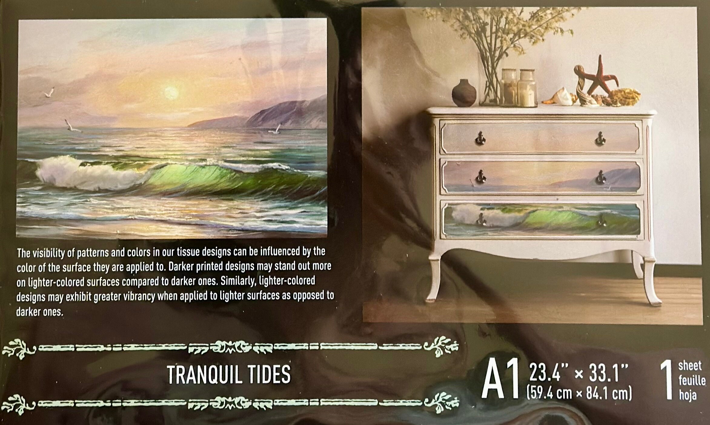 NEW Redesign's "oceans" Collection | Decoupage Fiber Tissue Paper | A1 ...