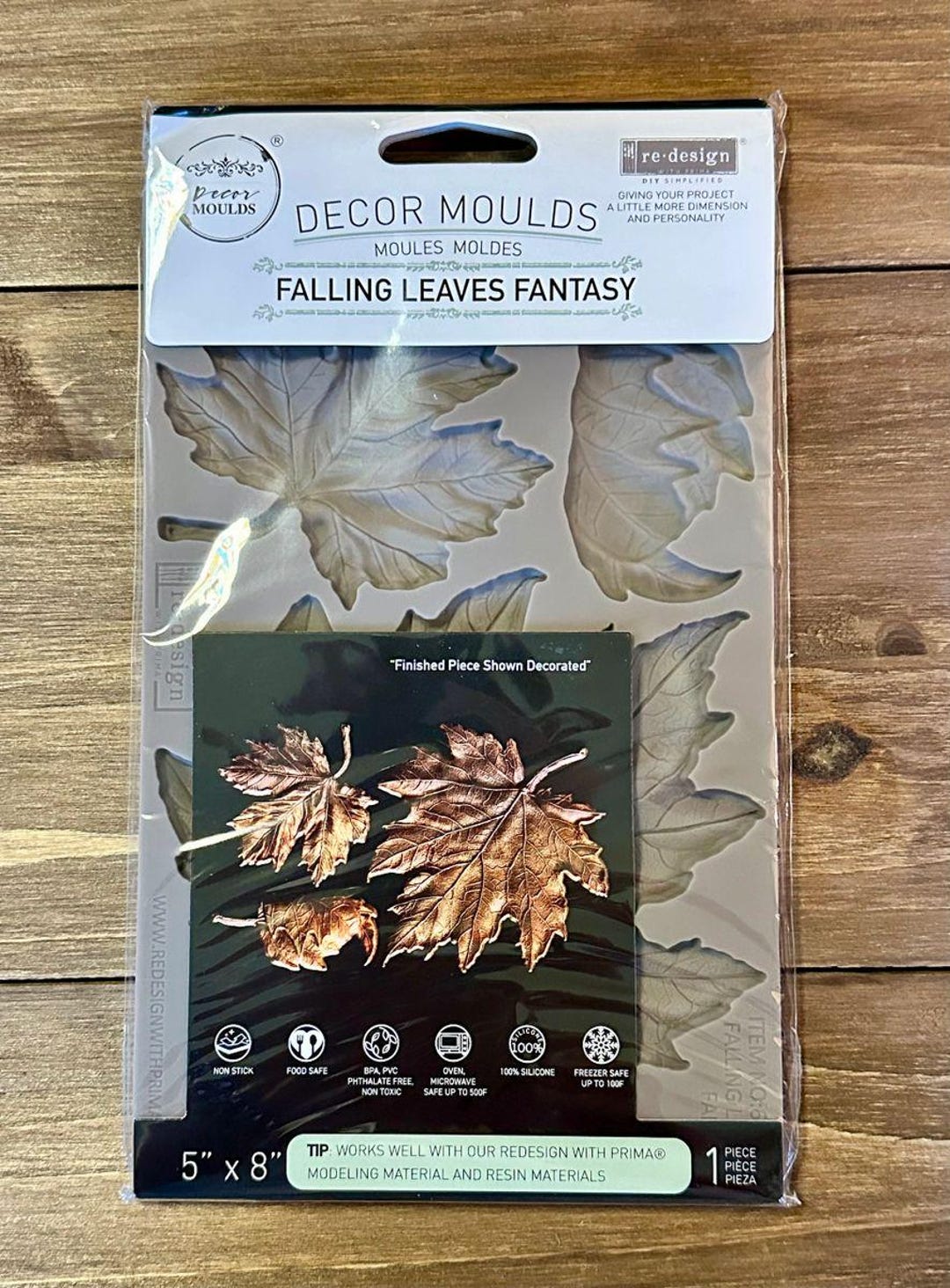 Redesign Decor Moulds | Falling Leaves Fantasy | 5 X 8 Inches - Etsy