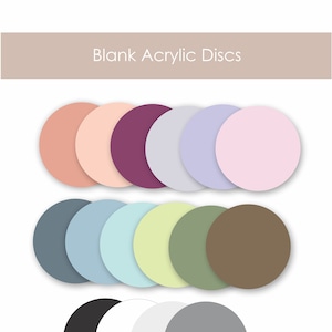 Blank Wooden Acrylic Circle Round Discs 150,200,300,400,500,600mm ...
