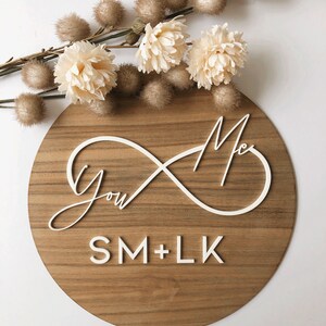 Infinity Plaque Custom Personalised Wood & Acrylic - Etsy