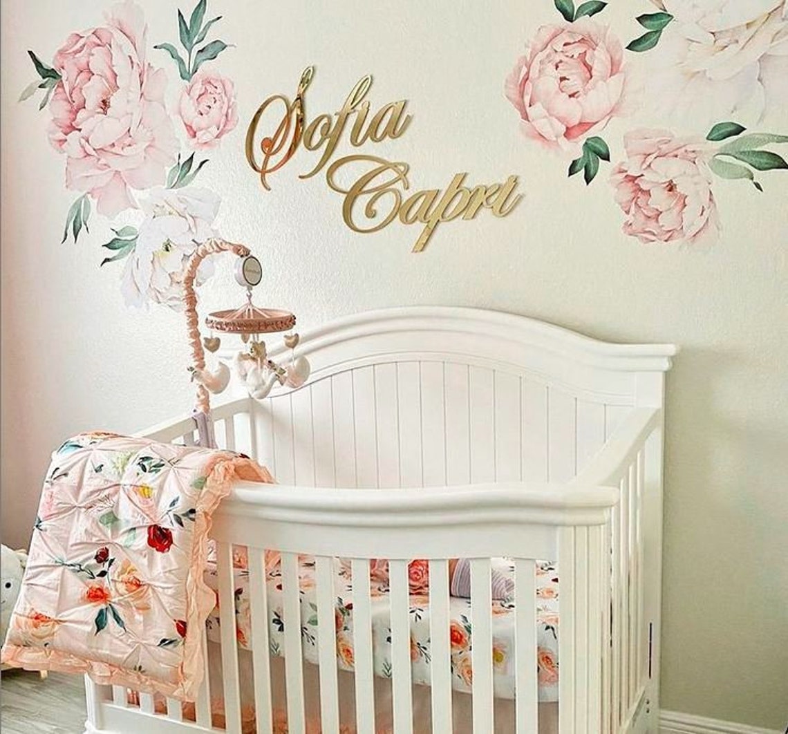 Acrylic Name Sign nursery Baby Decor Baby Name Sign Event - Etsy