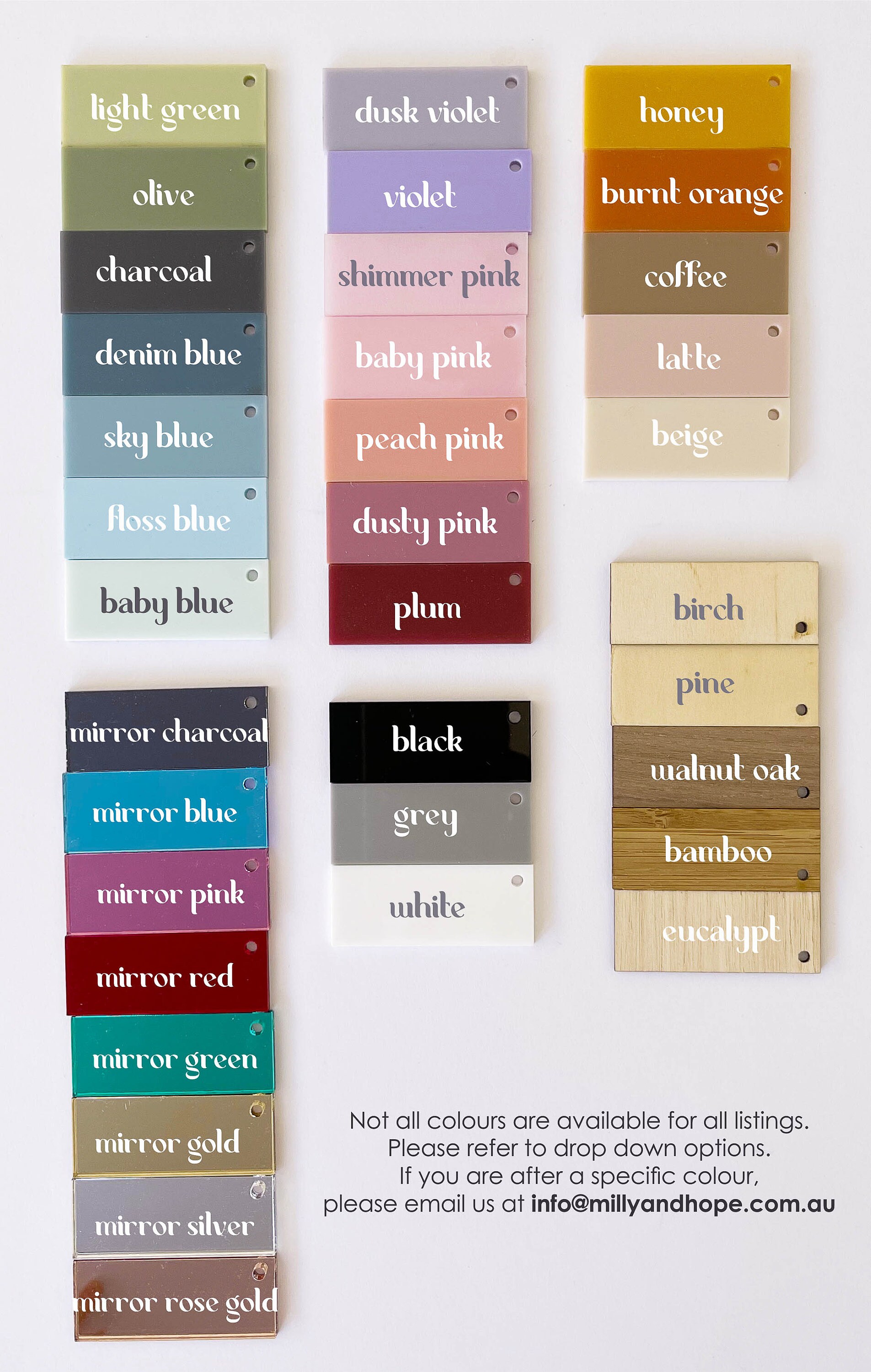 Name Plaque WALNUT OAK Wood Acrylic Custom Personalised - Etsy