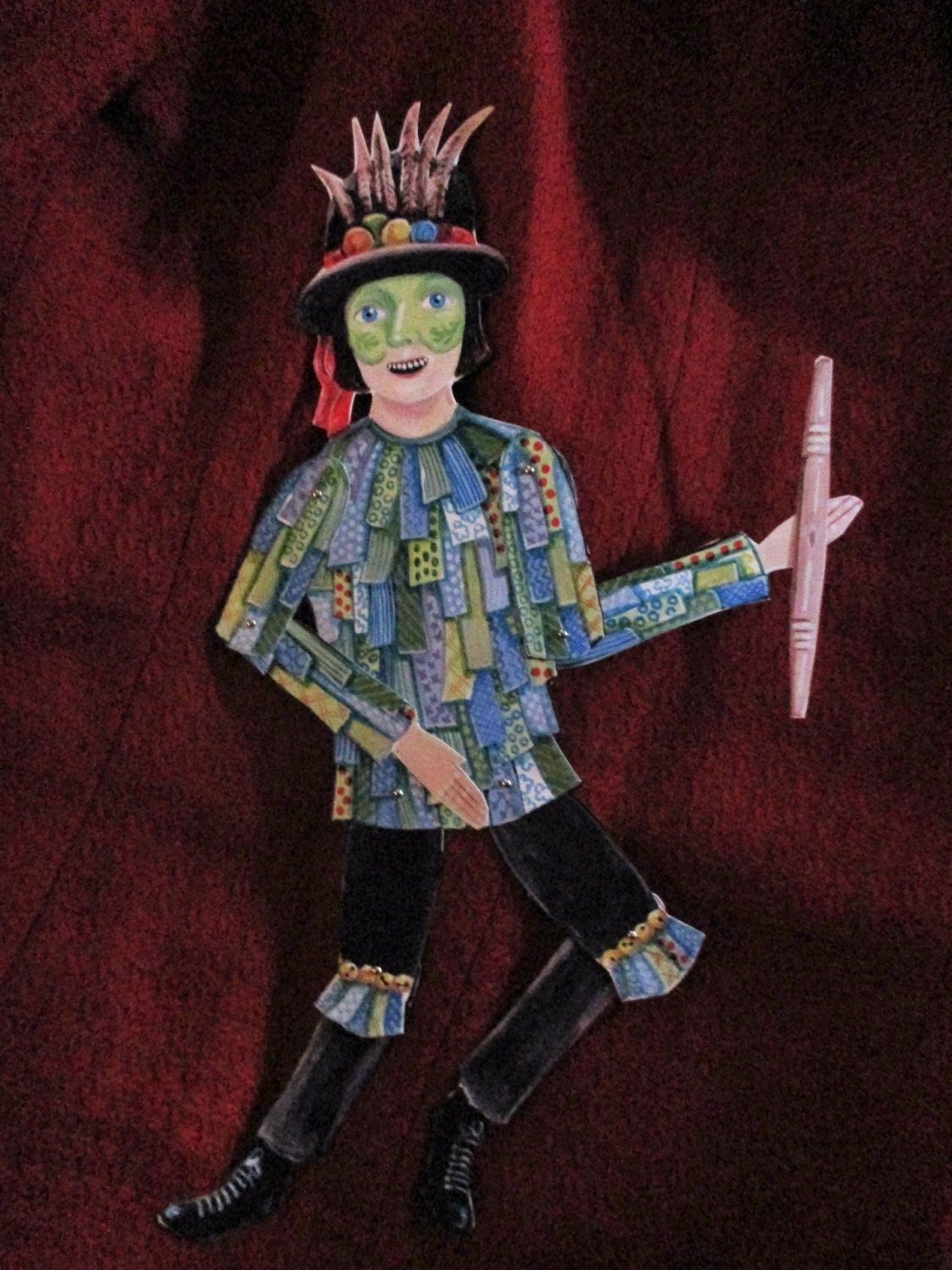 Morris Dancer-paper Doll-printable Articulated Puppet DIY Paper Craft ...