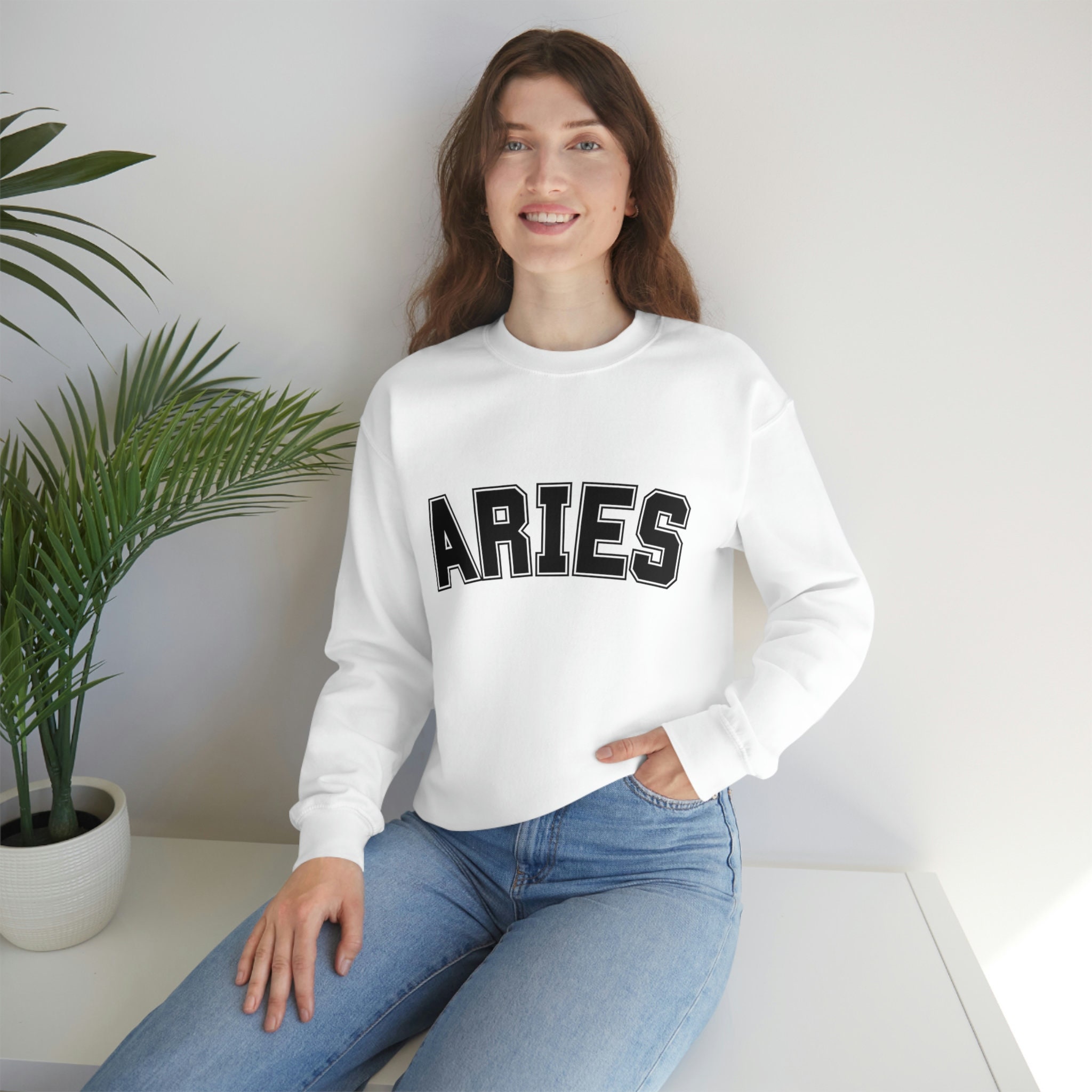 Collegiate Aries Sweatshirt I Unisex Heavy Blend Crewneck Sweatshirt - Etsy