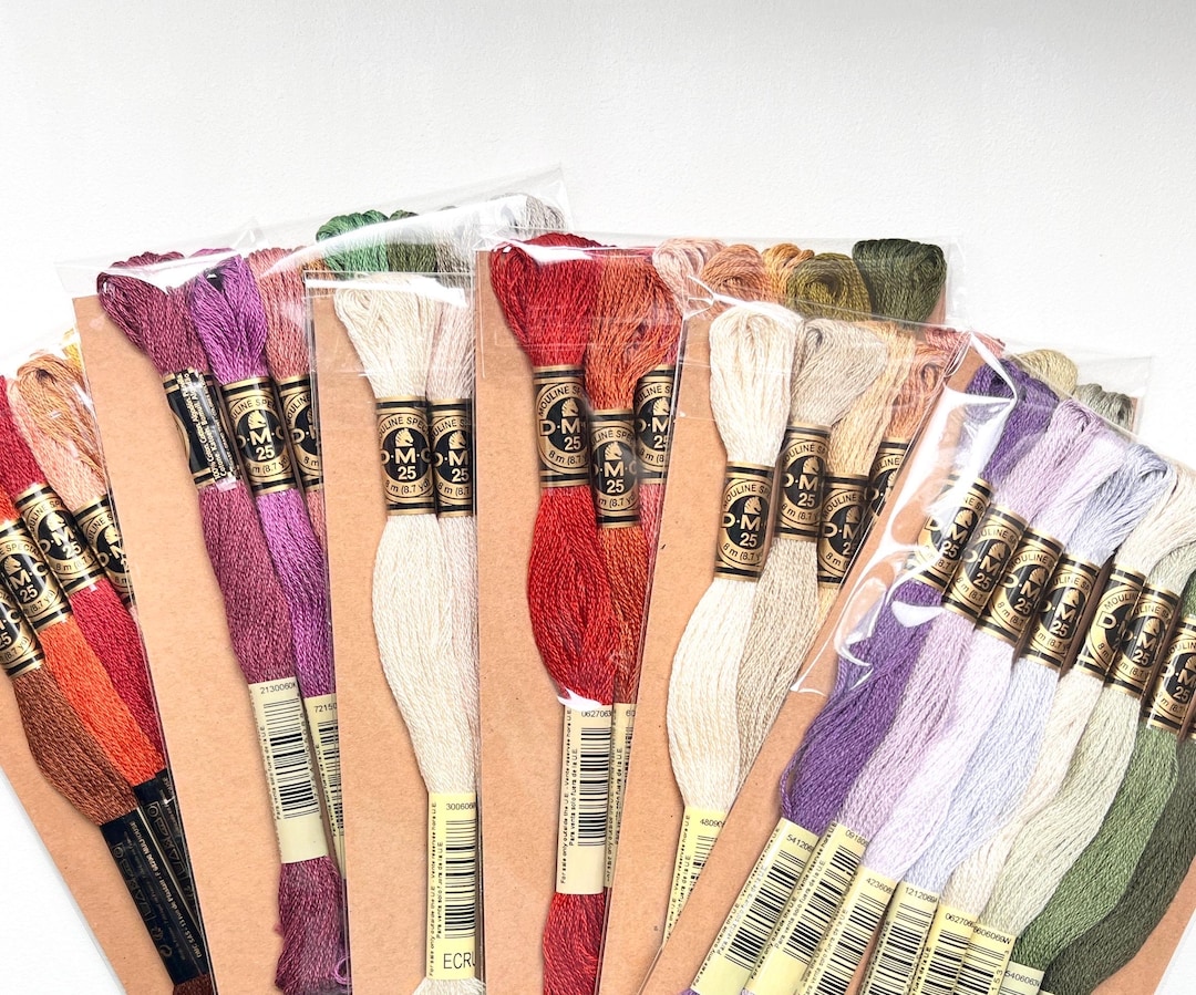 DMC Cotton Embroidery Floss Bundle Packs in 5 Color Palettes - Etsy