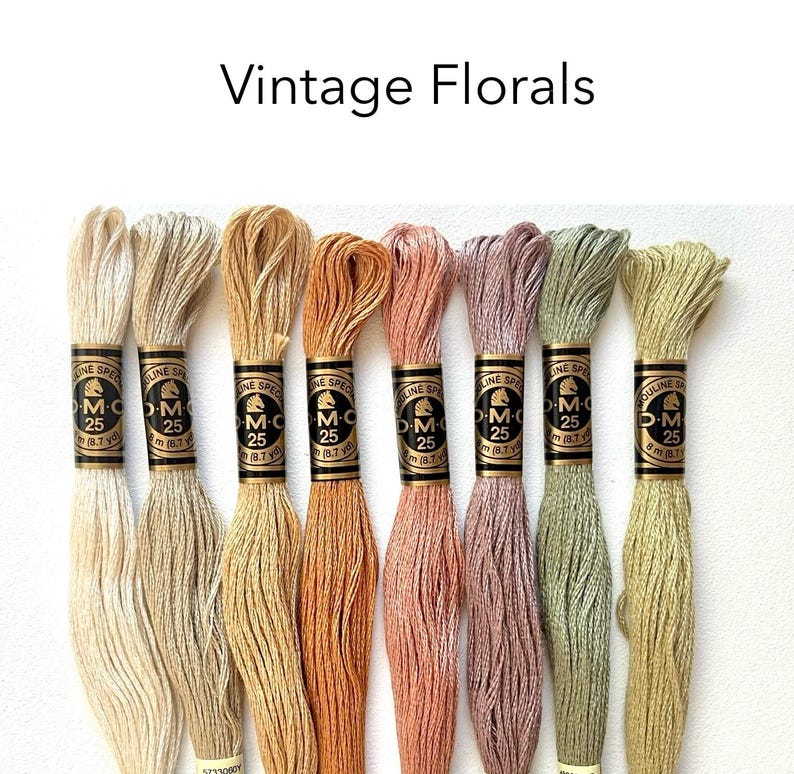 DMC Embroidery Floss Bundle: Curated Color Palettes - Etsy