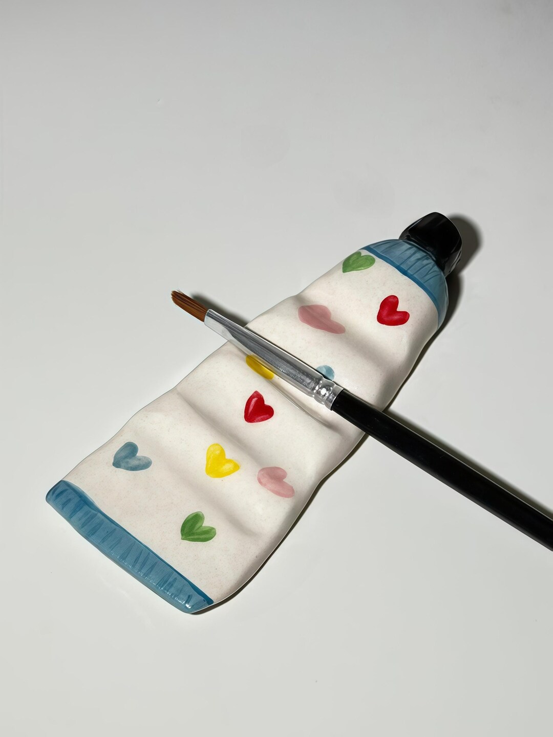 Personalized Custom Ceramic Brush Holder, Artist Brush Storage Tray ...