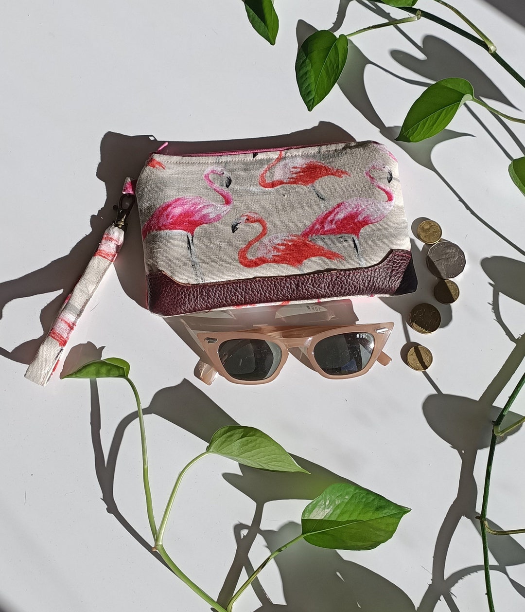 Handmade Flamingo Clutch Wallet/ Purse - Etsy.de
