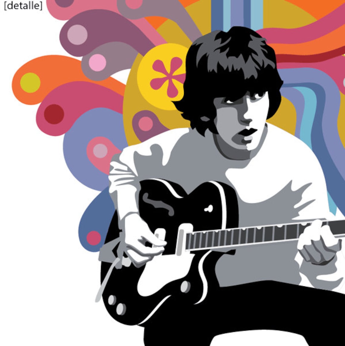 Georges Harrison Pop Art Print. the Beatles Artwork. Poster - Etsy