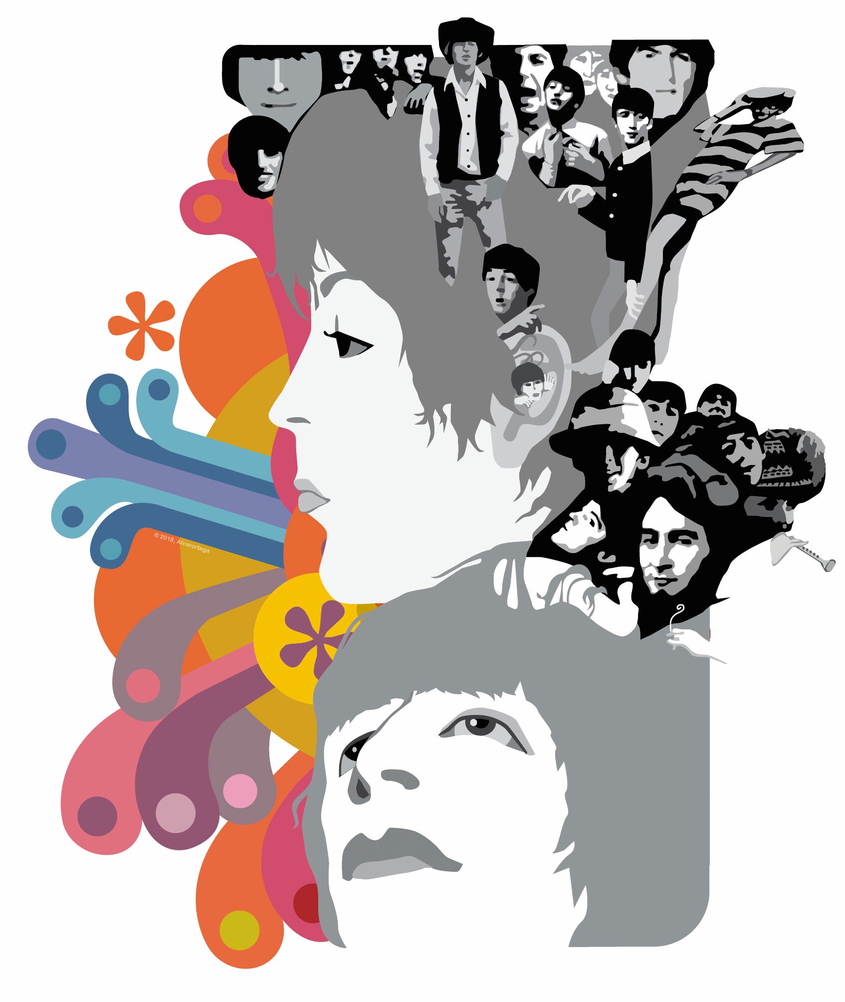 Revolver-1. the Beatles Print - Etsy