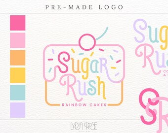 Pre-made Rainbow Bakery Logo | Designer Bakery Logo | Logo Design ...