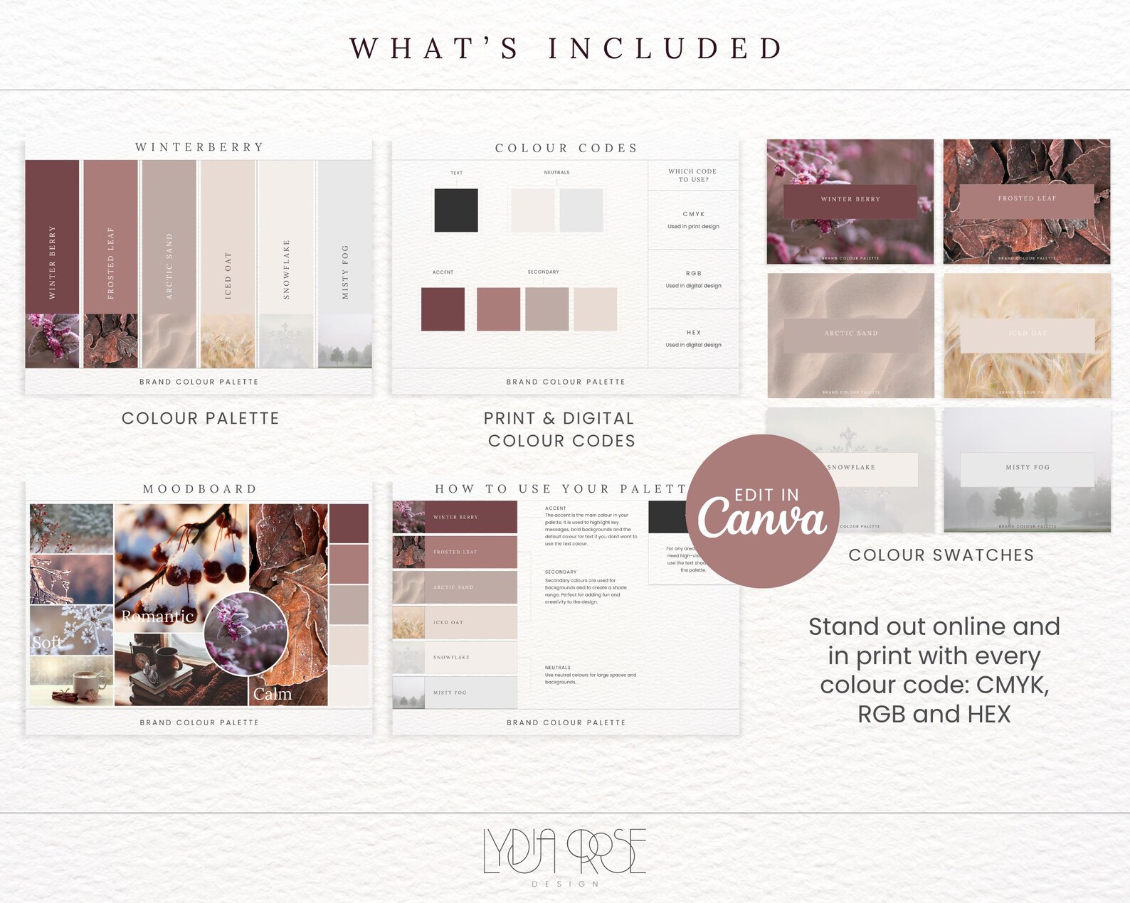 Premium Colour Palette | Colour Palette With CMYK, RGB & Hex Codes ...