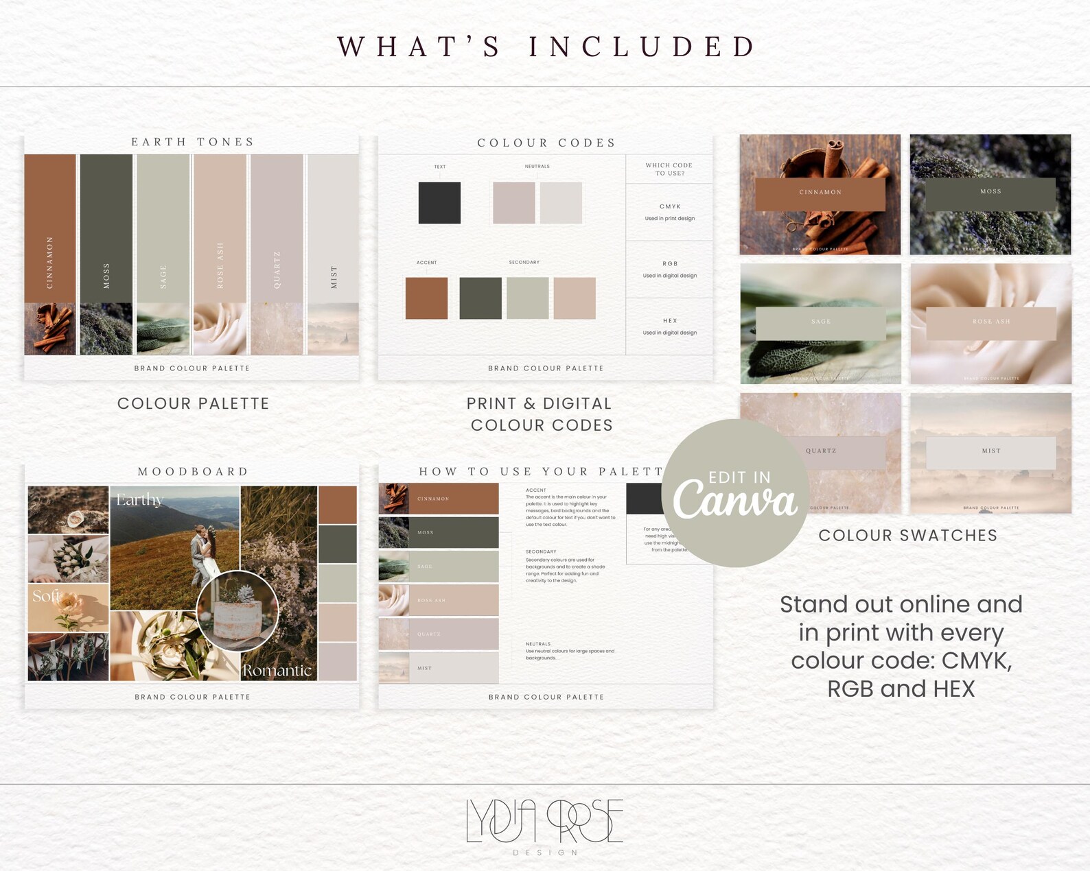 Premium Colour Palette | Colour Palette With CMYK, RGB & Hex Codes ...