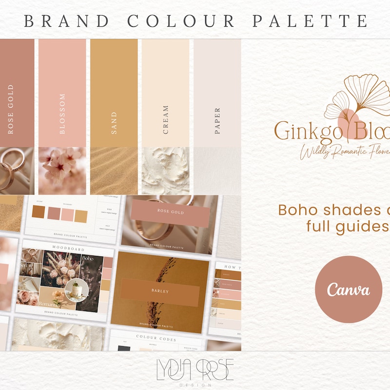 Boho Color Palette - Etsy