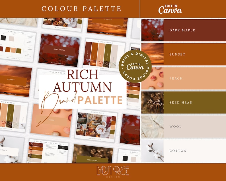 Autumn Premium Colour Palette | Colour Palette With CMYK, RGB & Hex ...