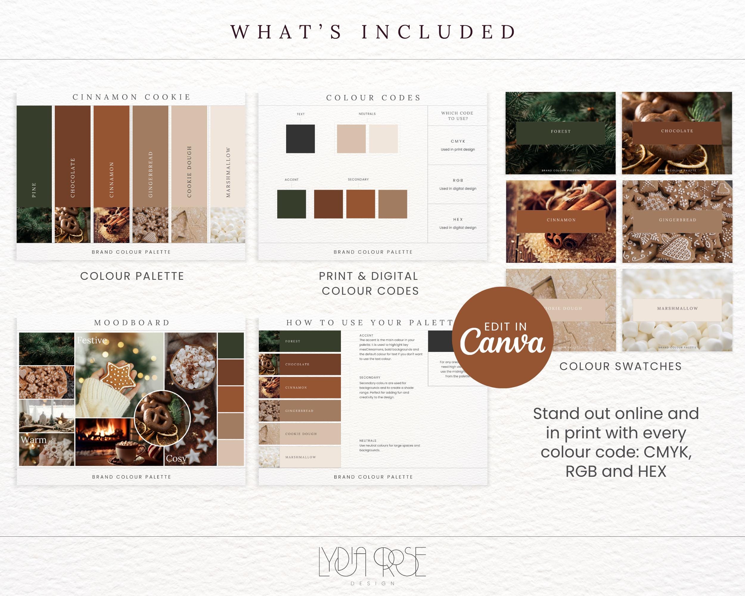 Cinnamon Cookie Colour Palette | Colour Palette With CMYK, RGB & Hex ...