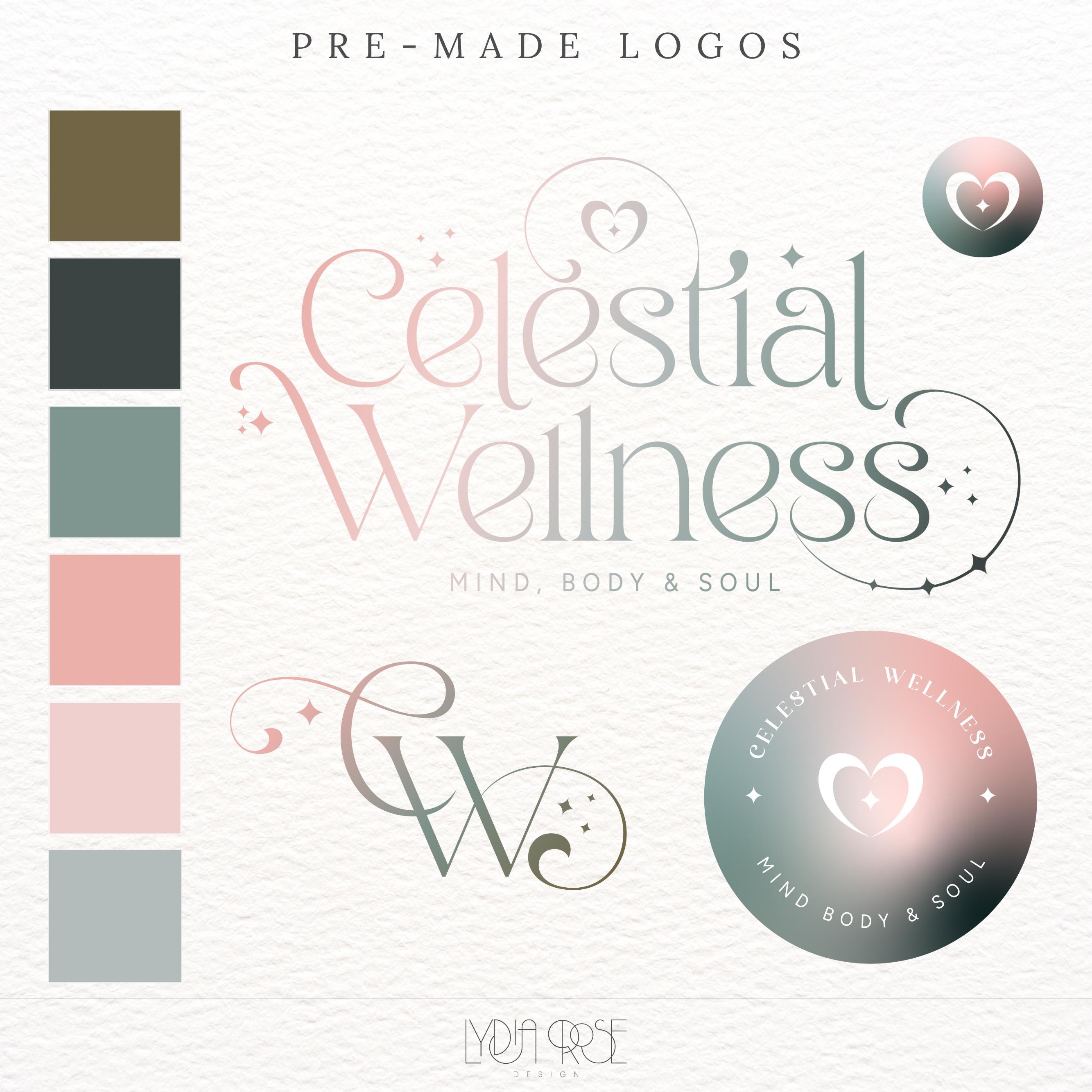 Yoga & Wellness Logo | Elegant Holistic Designs | Wellness Custom Logo ...