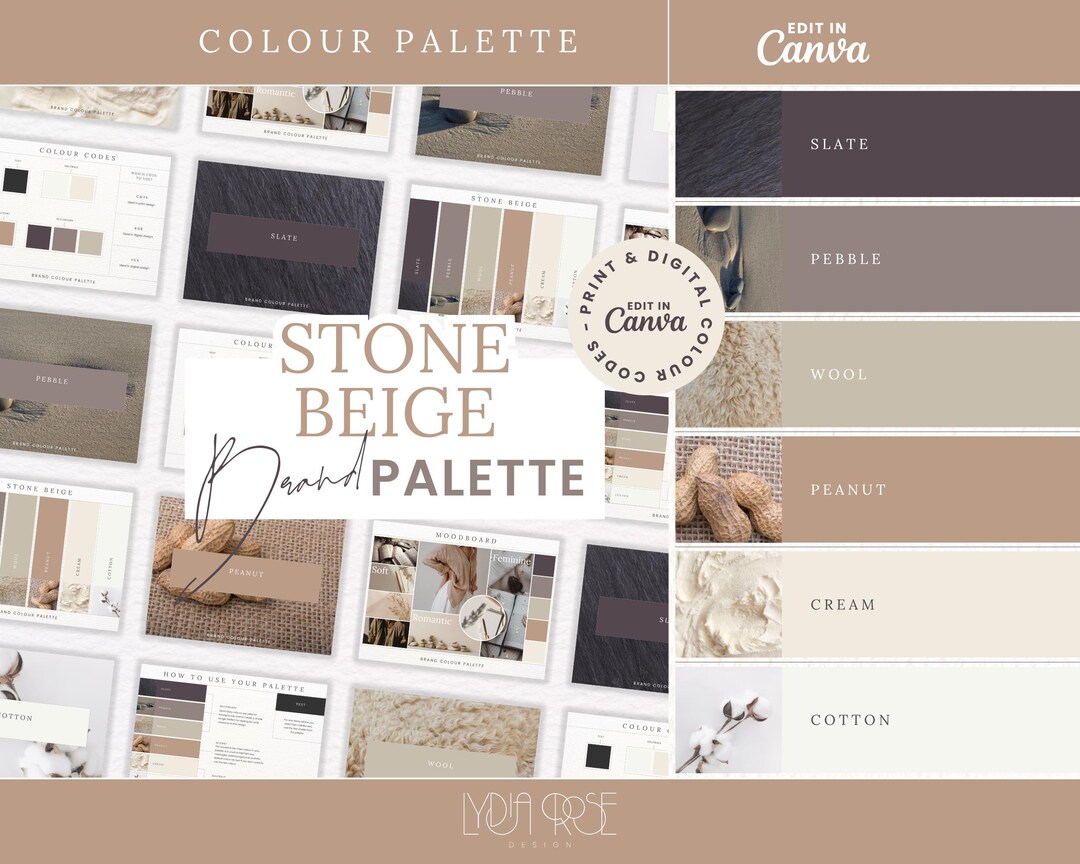 Neutral Premium Colour Palette | Colour Palette With CMYK, RGB & Hex ...