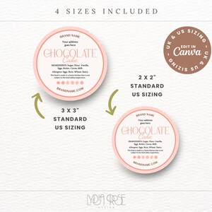 Editable Bakery Label Template: Custom Food Stickers, Cottage Law ...