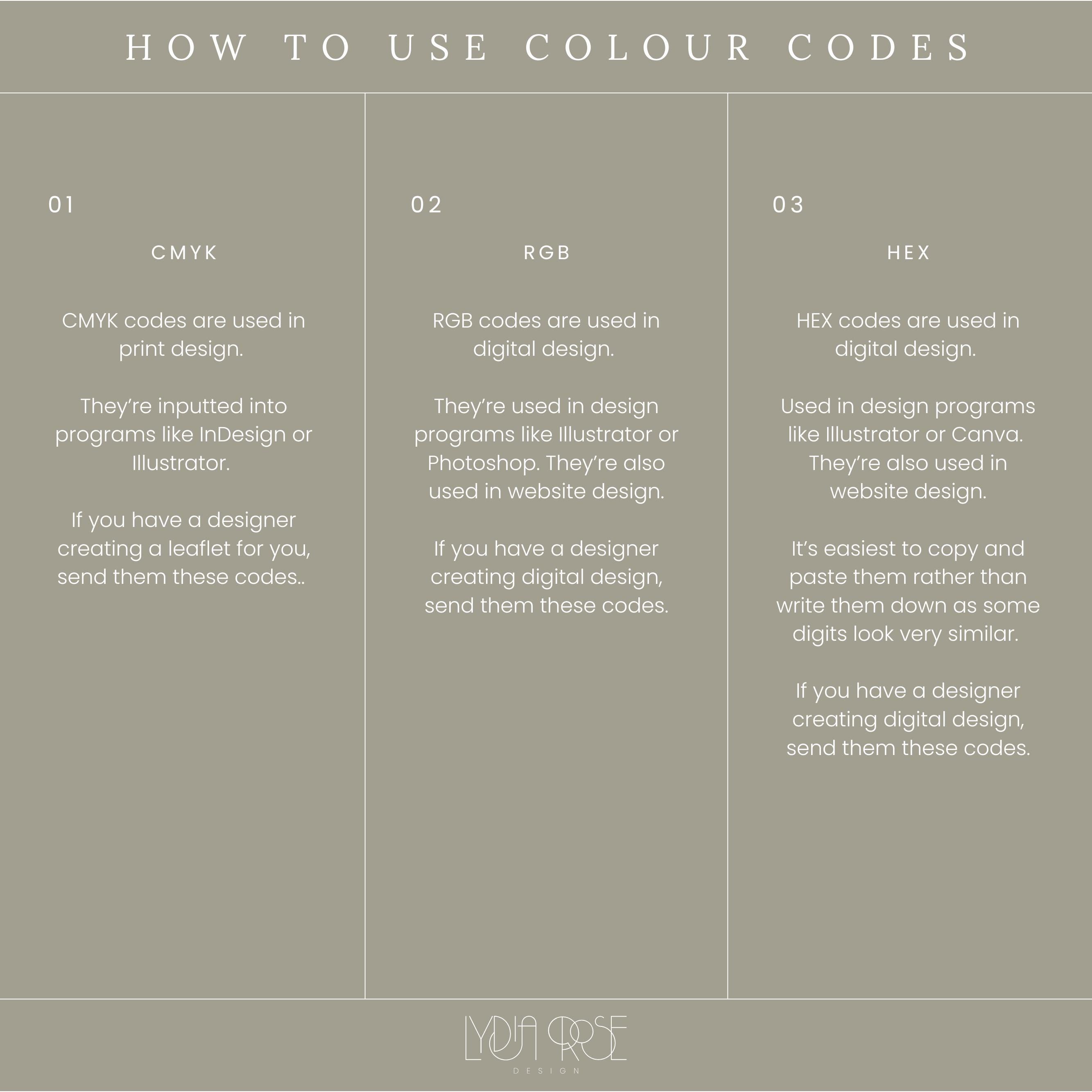 Premium Colour Palette | Colour Palette With CMYK, RGB & Hex Codes ...