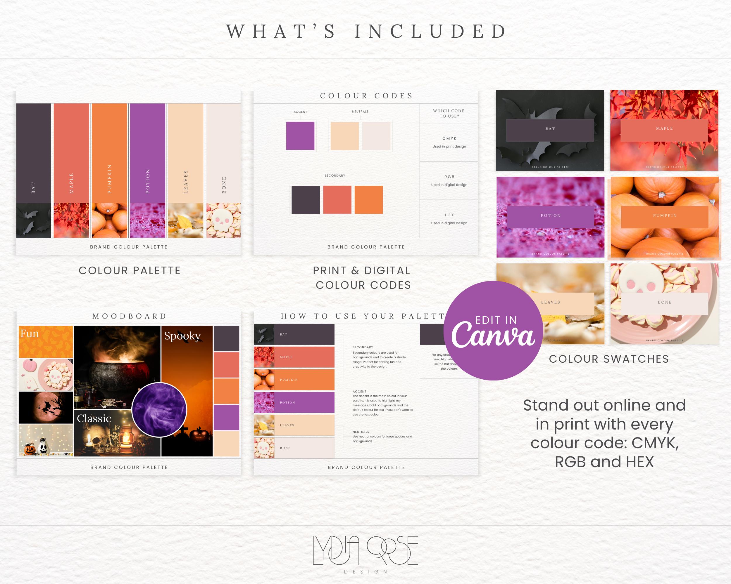 Halloween Premium Colours | Colour Palette With CMYK, RGB & Hex Codes ...