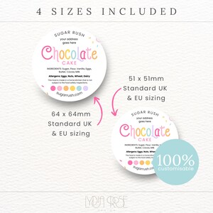 Rainbow Product Stickers - UK & US Sizes - Cottage Law Label Stickers ...