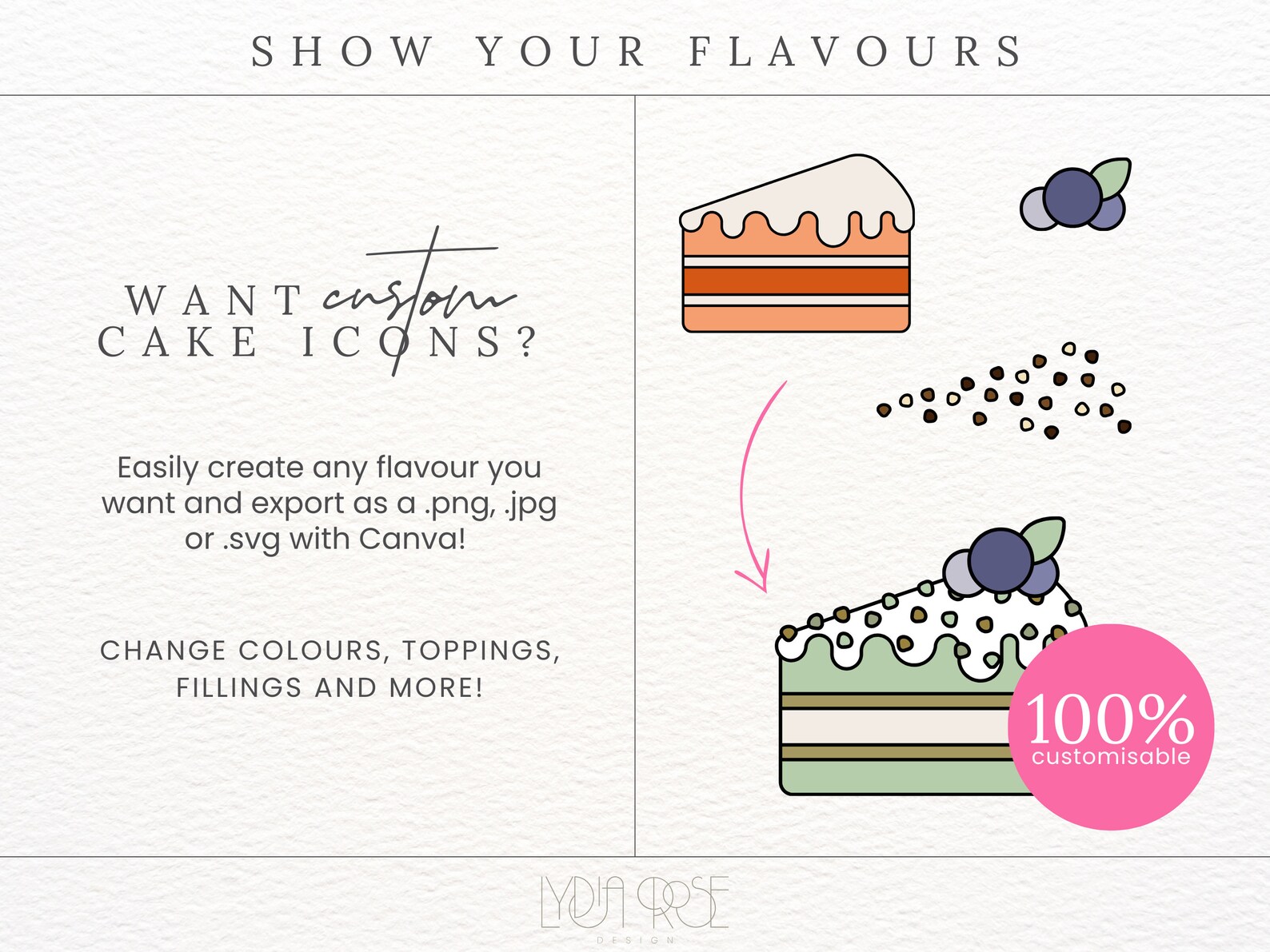 Pre-made Cake Icons - Create Your Own Cake Icons - Cake Logo Designer ...