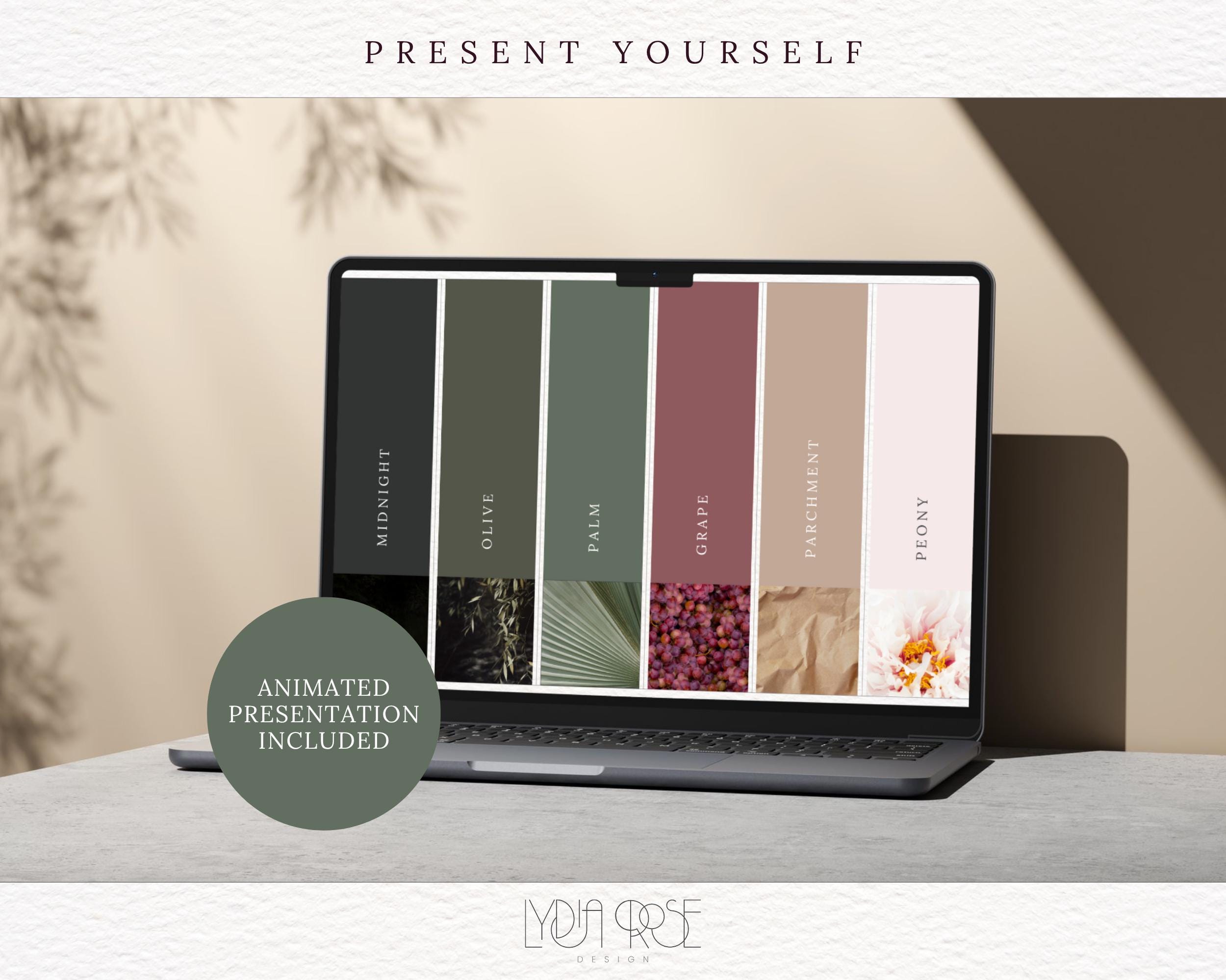 Plum & Green Color Palette: CMYK, RGB, Hex Codes (canva Template) - Etsy