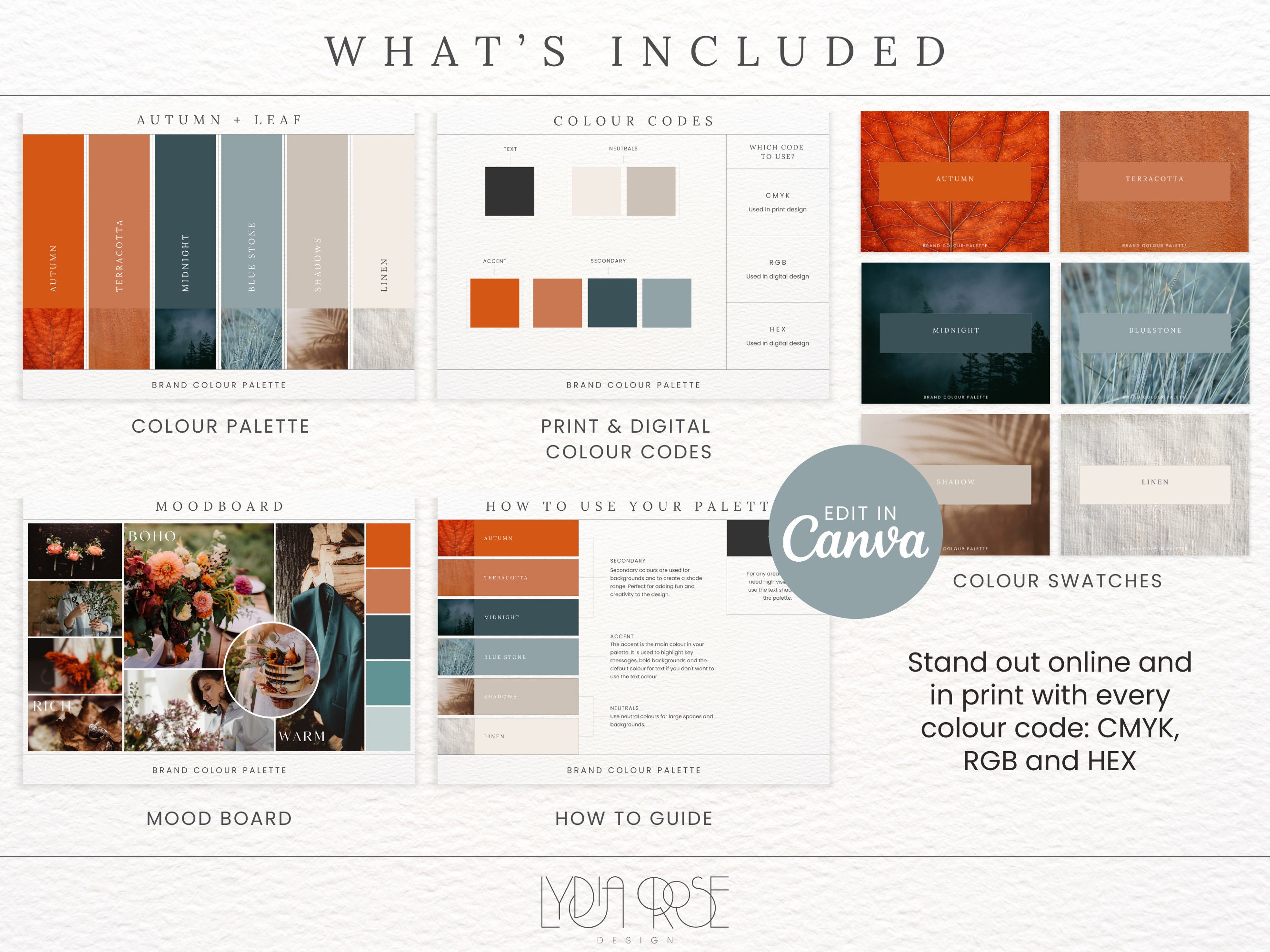 Premium Colour Palette Colour Palette With CMYK, RGB & Hex Codes ...