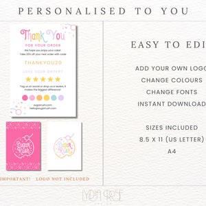 Bakery Thank You Cards - Thank You Cards for Bakery - Editable in Canva ...