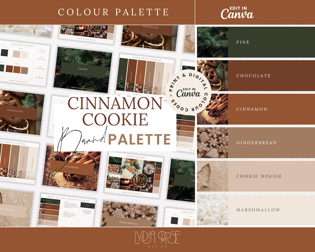 Cinnamon Cookie Colour Palette | Colour Palette With CMYK, RGB & Hex ...