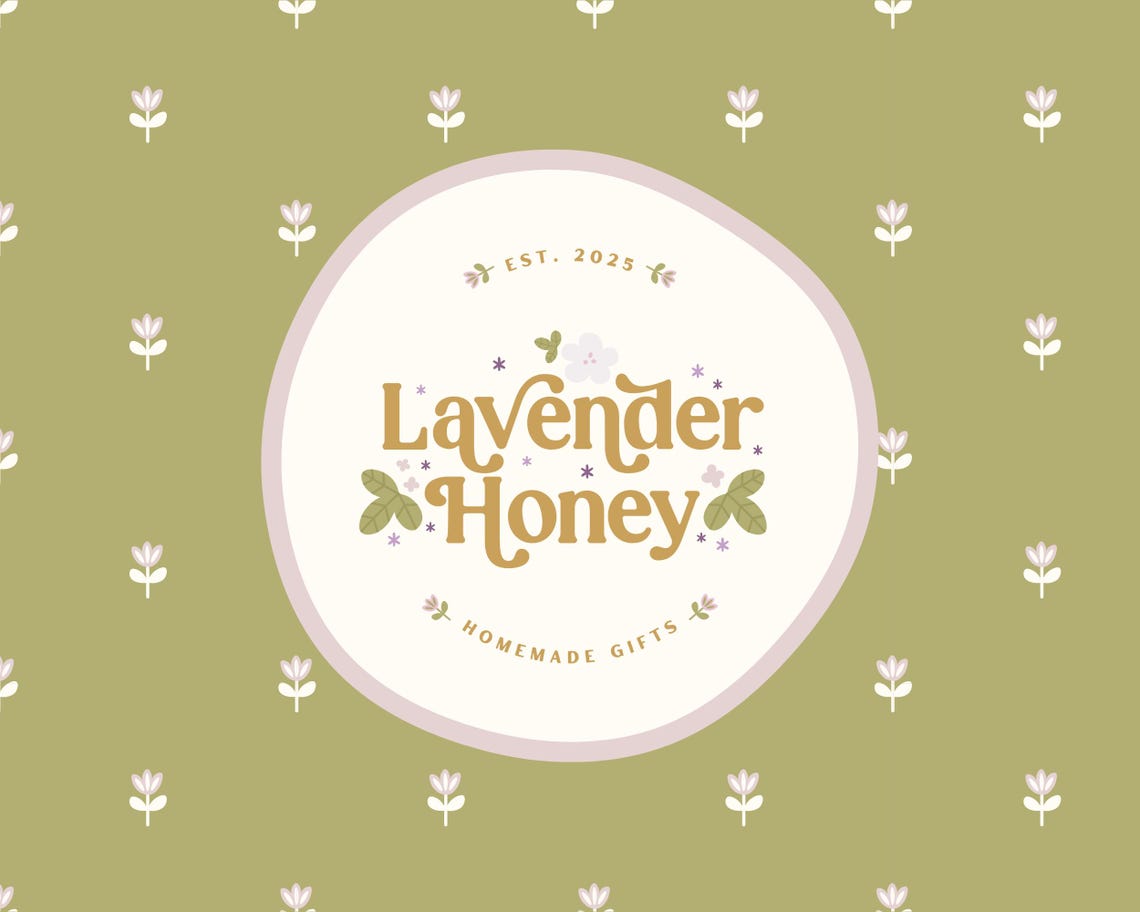Cottagecore Logo Design: Editable Canva Template for Small Business - Etsy