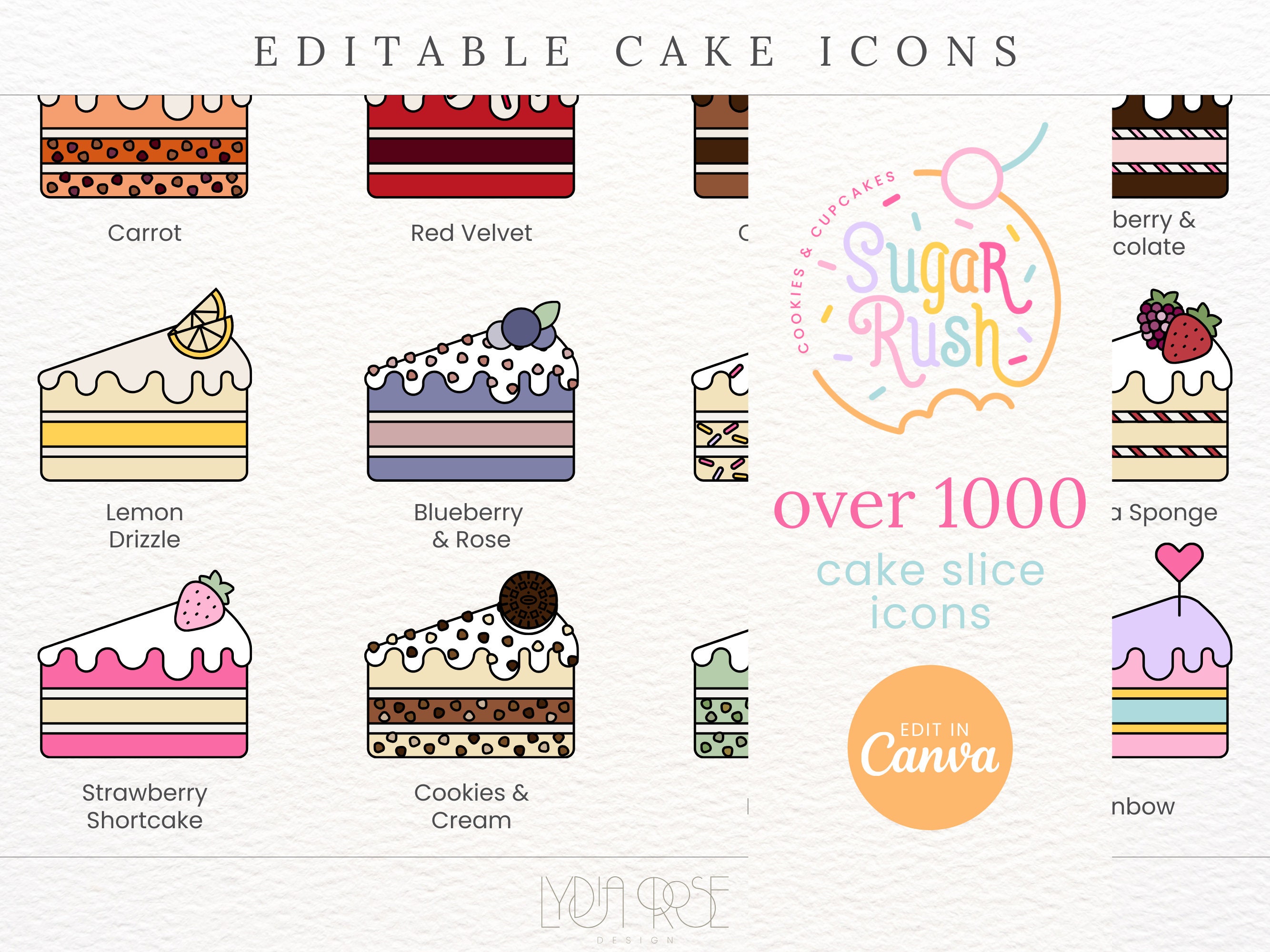 Pre-made Cake Icons - Create Your Own Cake Icons - Cake Logo Designer ...