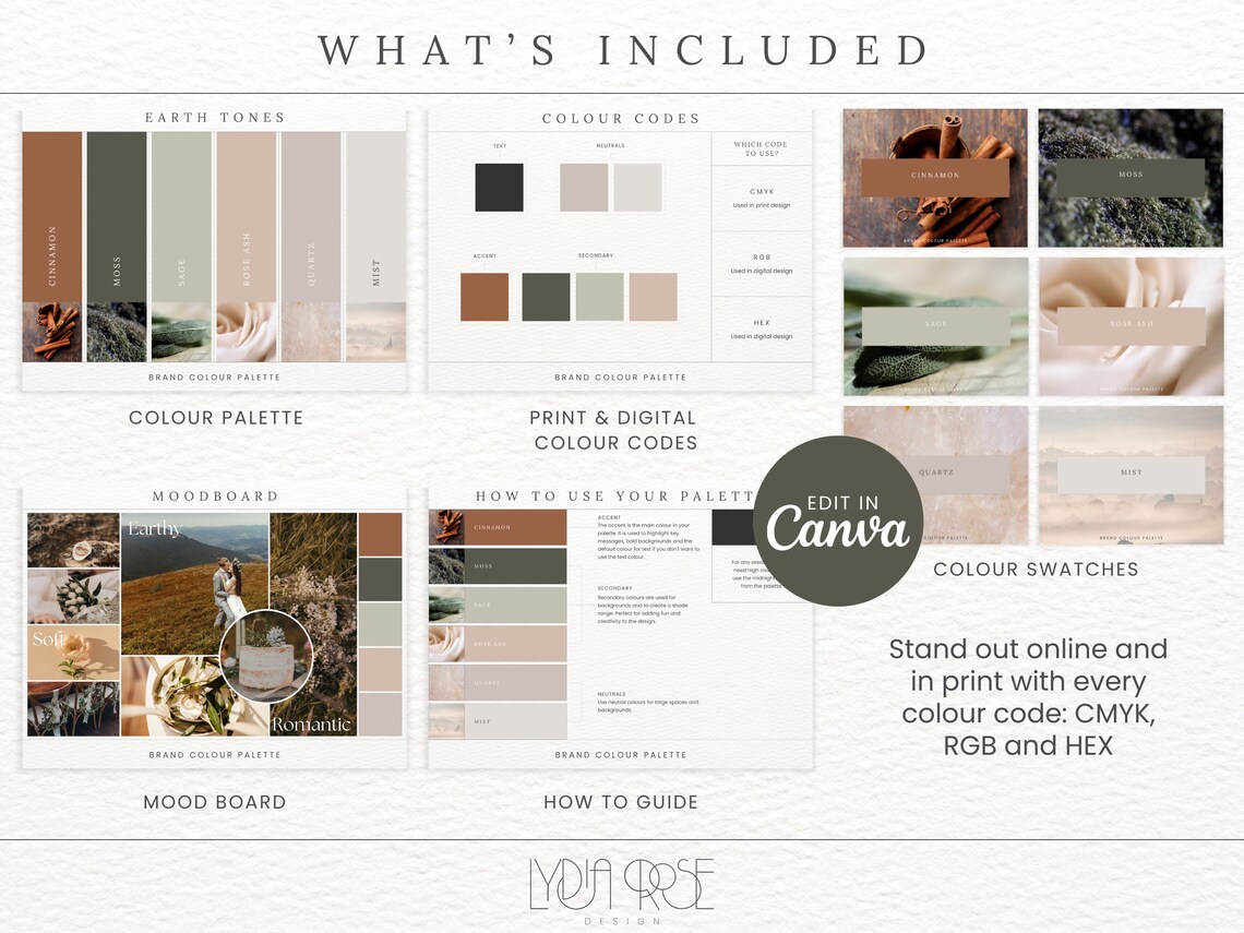 Premium Colour Palette Colour Palette With CMYK, RGB & Hex Codes ...