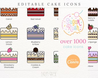 Pre-made Cake Icons - Create Your Own Cake Icons - Cake Logo Designer ...